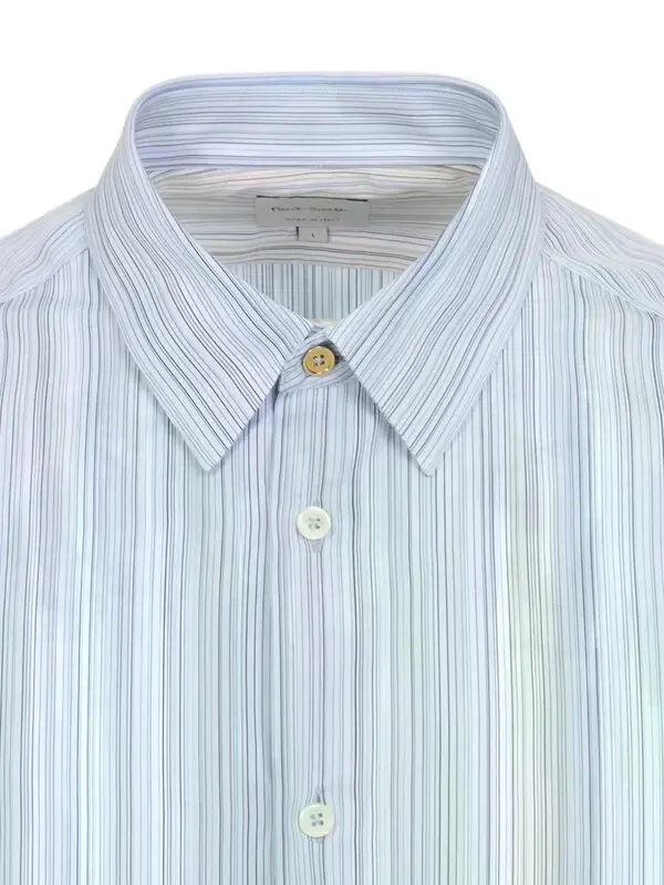 Paul Smith Slim-fit Light 'signature Stripe' Cotton Shirt