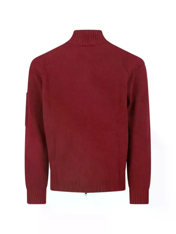 C.P. COMPANY Lambswool Lens Full-zip Sweater