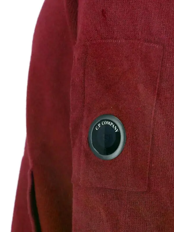C.P. COMPANY Lambswool Lens Full-zip Sweater