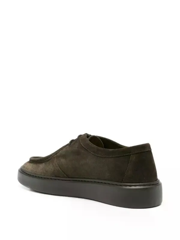 DOUCAL'S Lace-up Suede Loafers