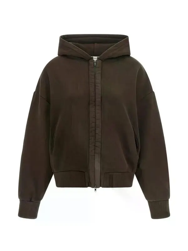 ENTIRE STUDIOS Zipped Oversized Hoodie - Brown