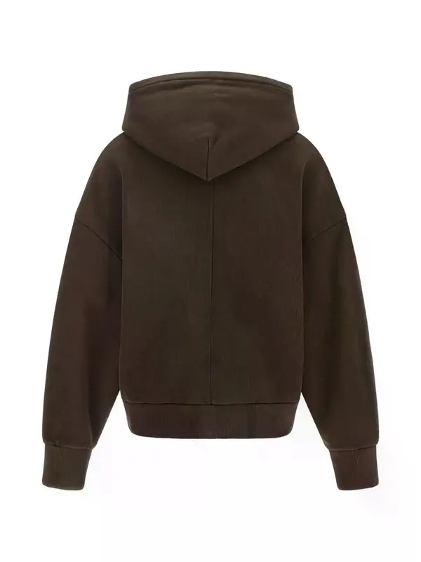 ENTIRE STUDIOS Zipped Oversized Hoodie - Brown