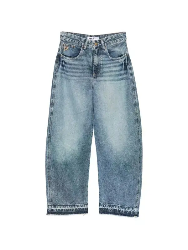 LOIS Faded Raw-cut Jeans