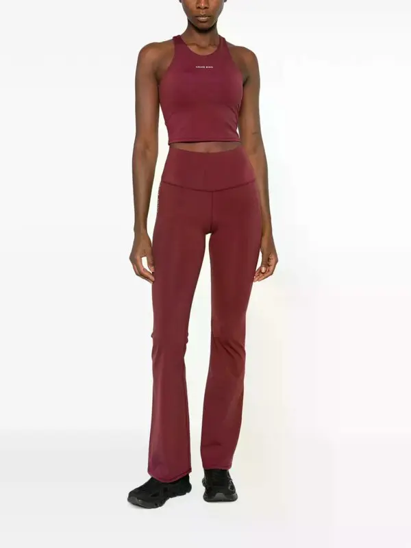 ANINE BING Logo-print Flared Leggings