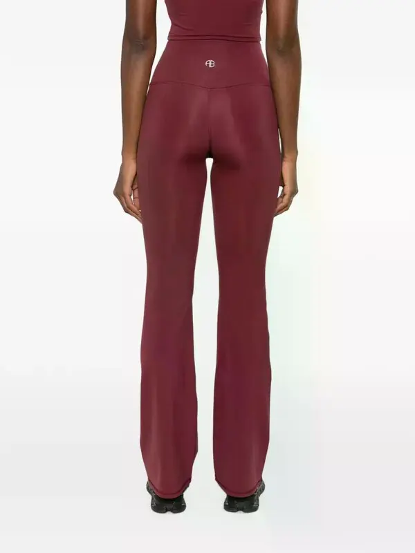 ANINE BING Logo-print Flared Leggings