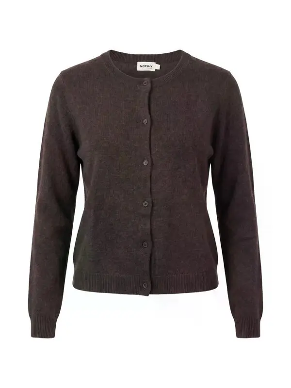 NOTSHY Naline Fine-knit Cashmere Cardigan - Brown
