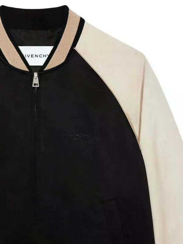 Givenchy Logo-embroidered Bomber Jacket - Black