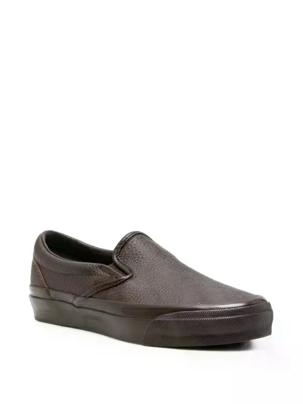 VANS Check-pattern Leather Sneakers