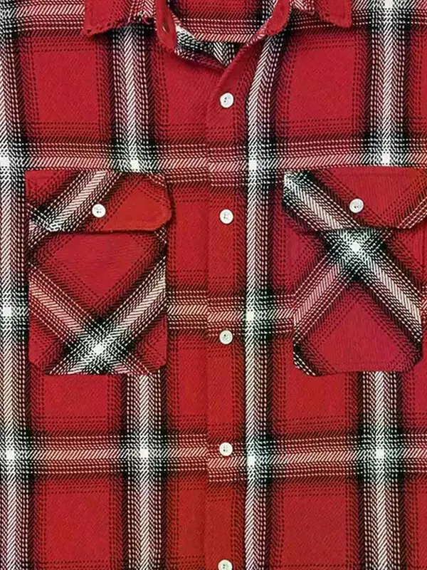 PURPLE BRAND Check Raw-edge Shirt