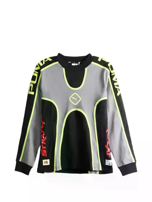 PUMA X A$ap Rocky Logo-print Panelled Sweatshirt - Grey
