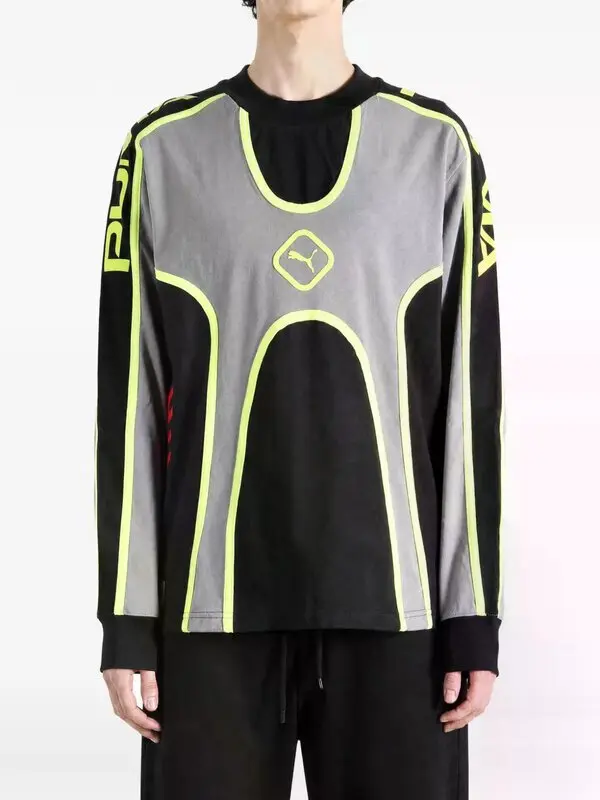 PUMA X A$ap Rocky Logo-print Panelled Sweatshirt - Grey