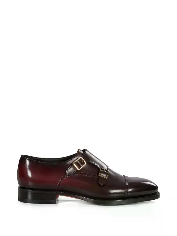 Santoni Gregor Double-strap Monk Shoes - Red
