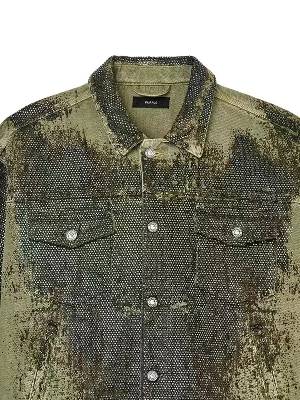 PURPLE BRAND Trompe Loeil Denim Jacket - Green