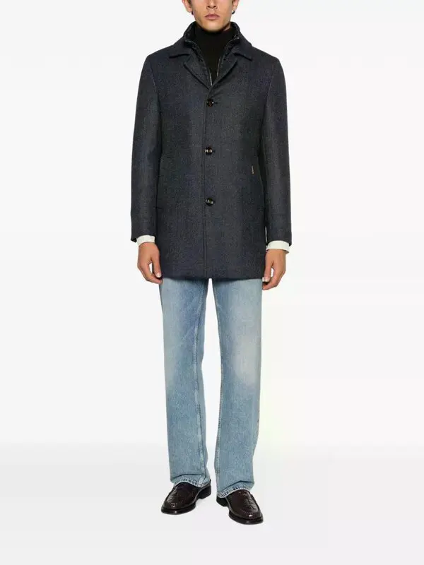 MOORER Button-fastening Coat