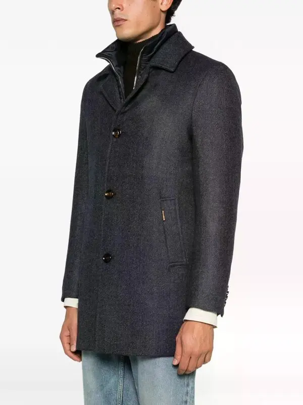 MOORER Button-fastening Coat