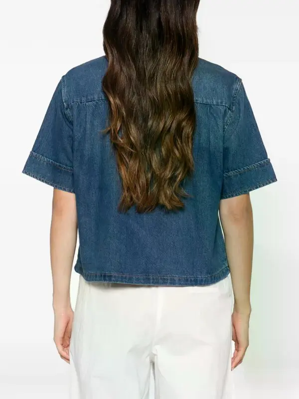 MAISON123 Short-sleeve Denim Shirt
