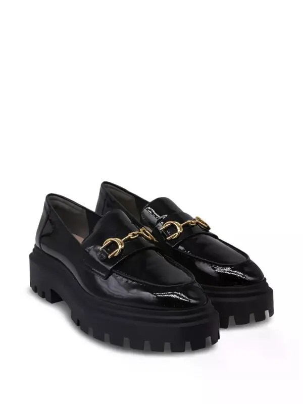 STUART WEITZMAN Owen Buckled Lug Loafers