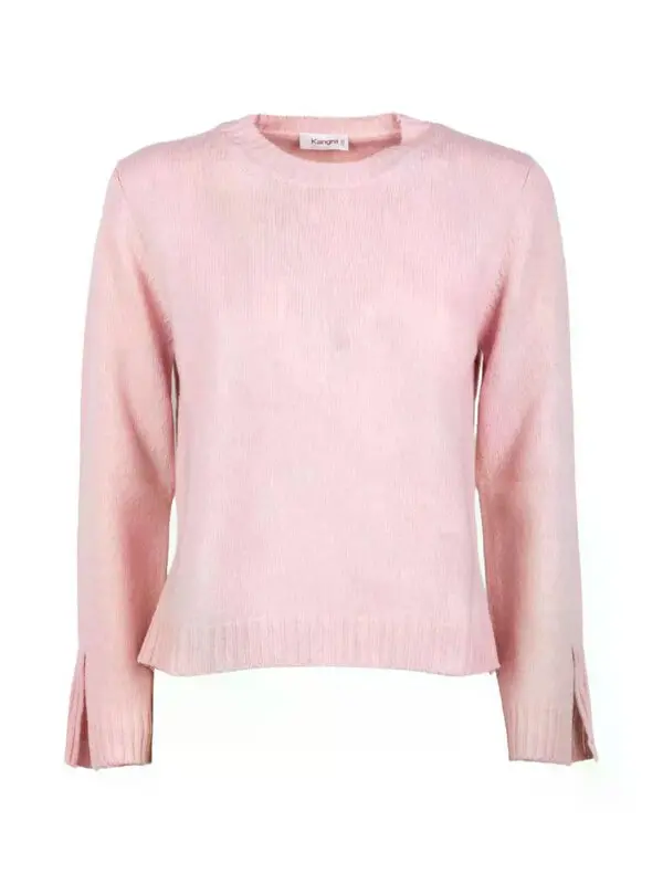 KANGRA Slit-cuff Knitted Sweater