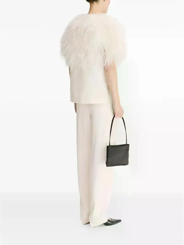 Loulou De Saison Iona Feather-trim Blouse