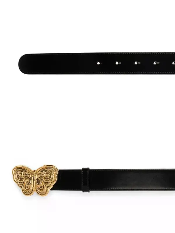 Valentino Garavani Butterfly-buckle Leather Belt