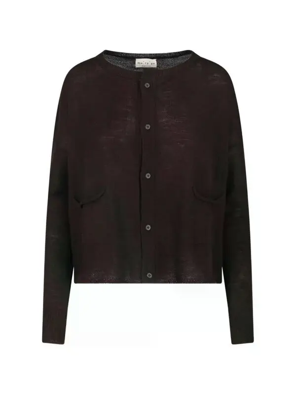 MA'RY'YA Button-fastening Virgin Wool Cardigan