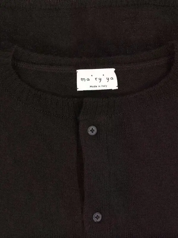 MA'RY'YA Button-fastening Virgin Wool Cardigan