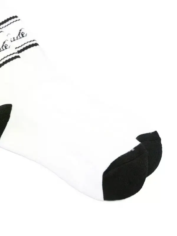 Rhude Script Logo-intarsia Socks