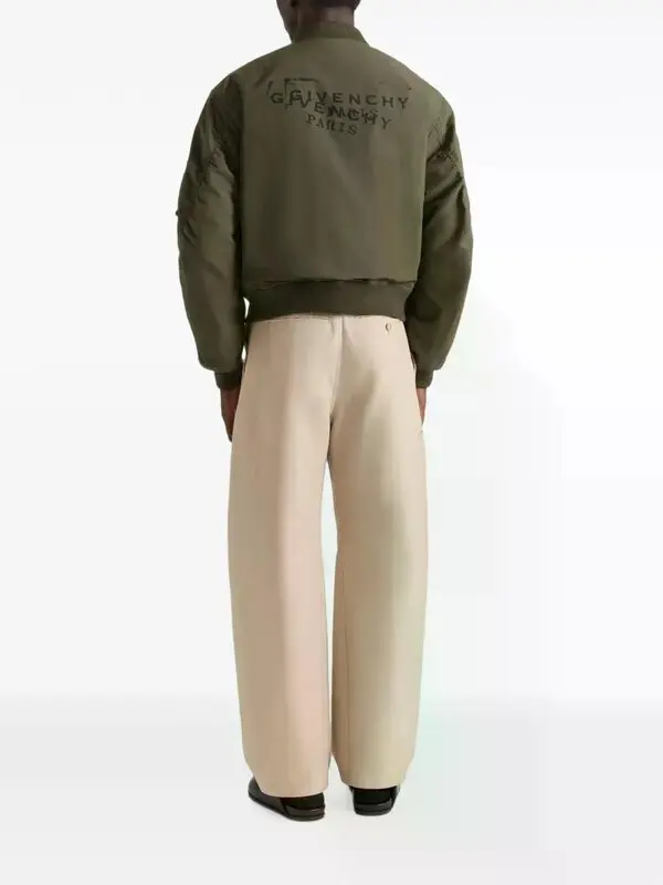 Givenchy Couture Seam Trousers In Cotton With Paris Patch