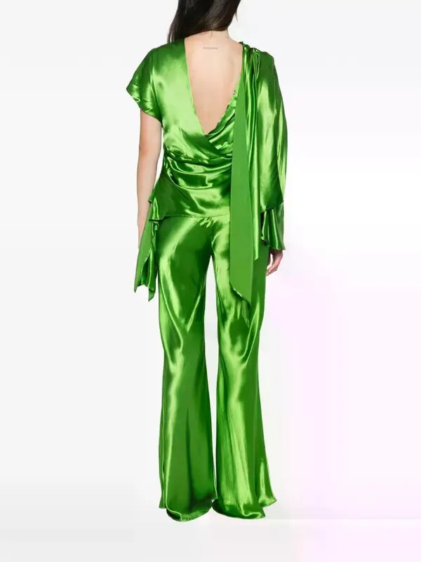 Erika Cavallini Draped Asymmetric Blouse