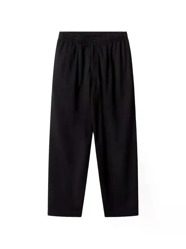 Maison Kitsuné Logo-embroidered Pleated Trousers
