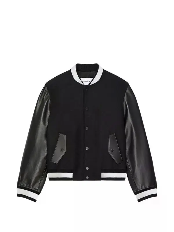 Givenchy Mix Material Blouson With Paris Patch