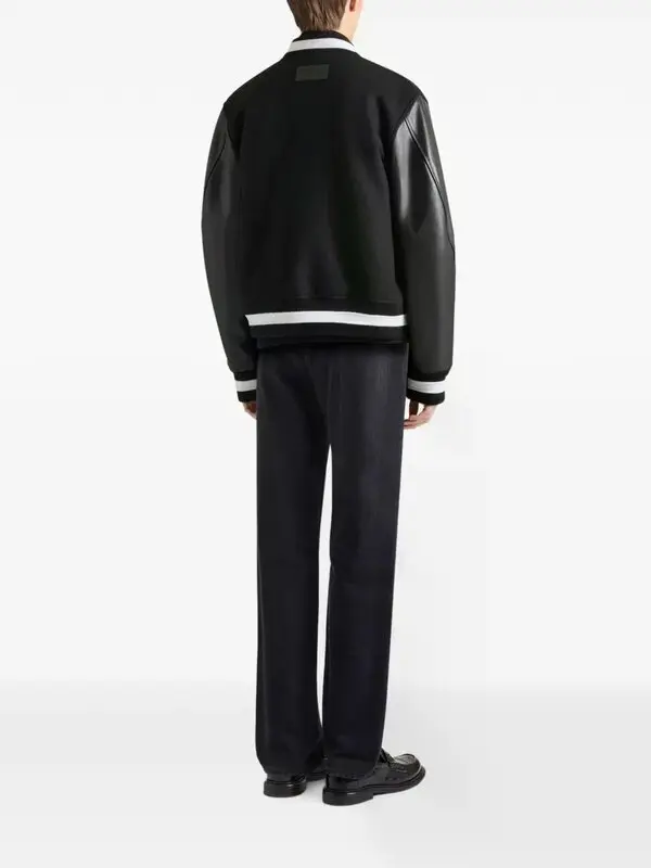 Givenchy Mix Material Blouson With Paris Patch