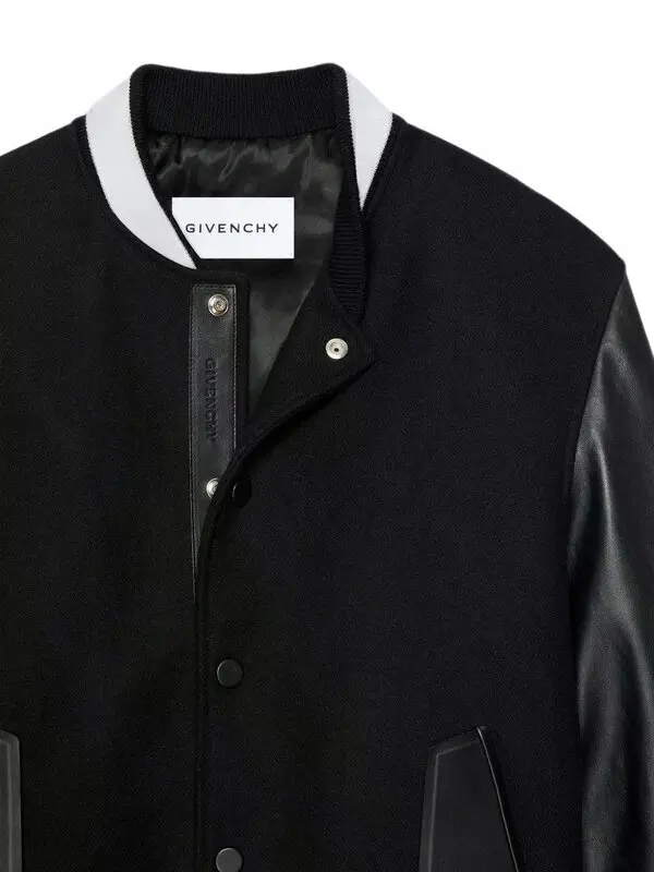 Givenchy Mix Material Blouson With Paris Patch