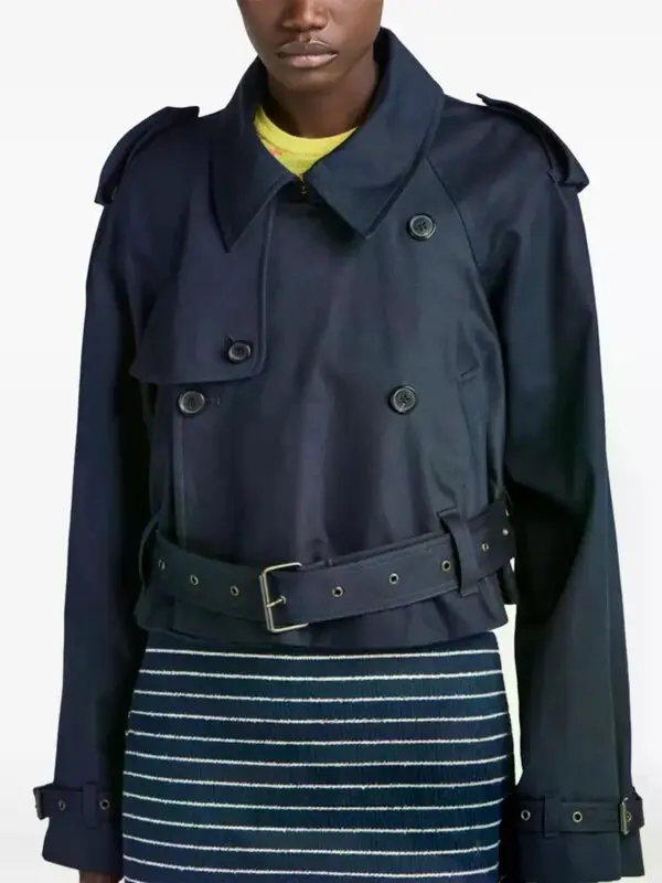 JW Anderson Belted Boxy-fit Cropped Parka Jacket