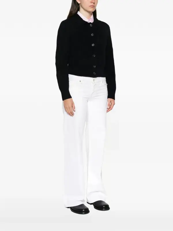 A.p.c. Jenn Ribbed-knit Cardigan - Blue