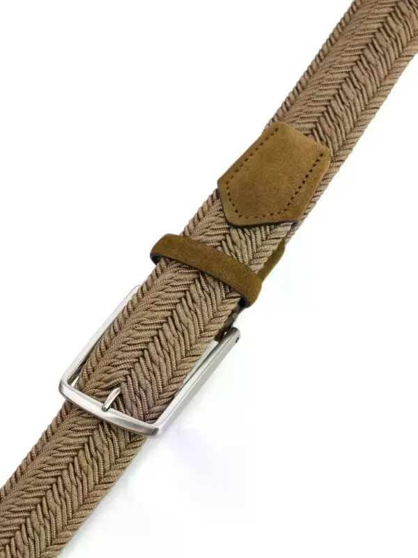Boggi Milano Woven Stretch Viscose Blend Belt