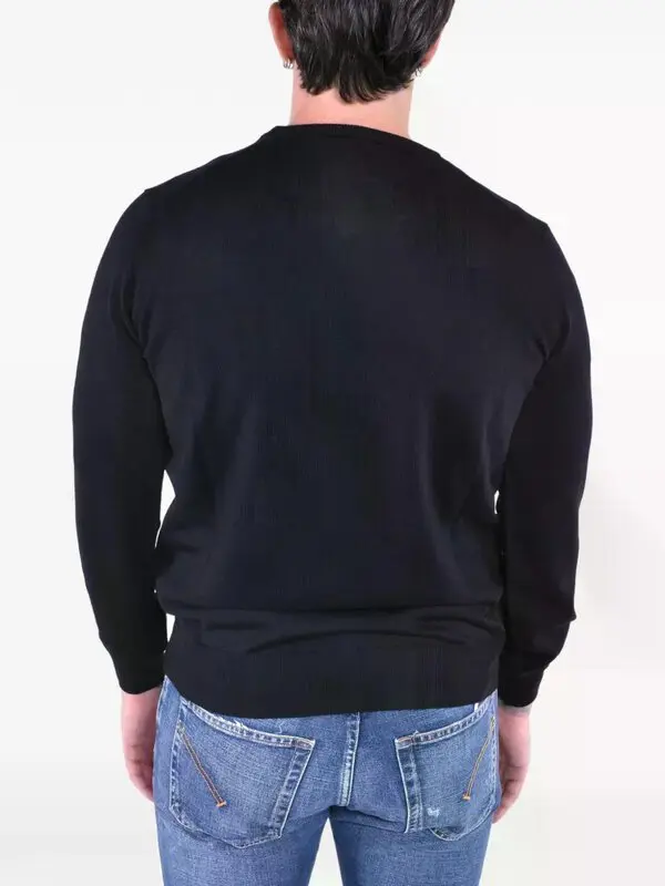 KANGRA Fine-knit Crew-neck Sweater