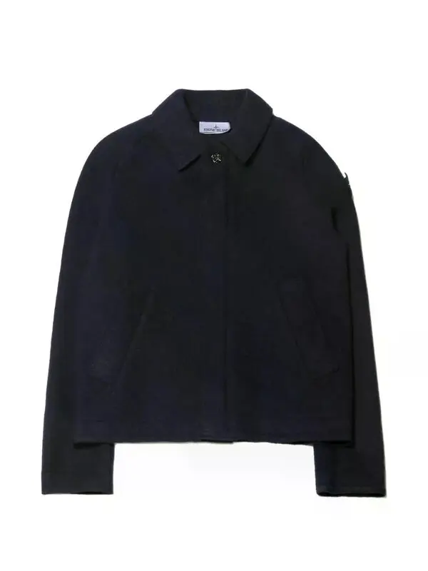 Stone Island Logo-patch Button-up Sweater