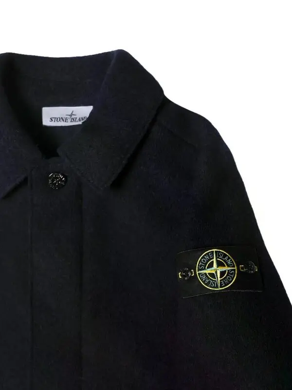 Stone Island Logo-patch Button-up Sweater