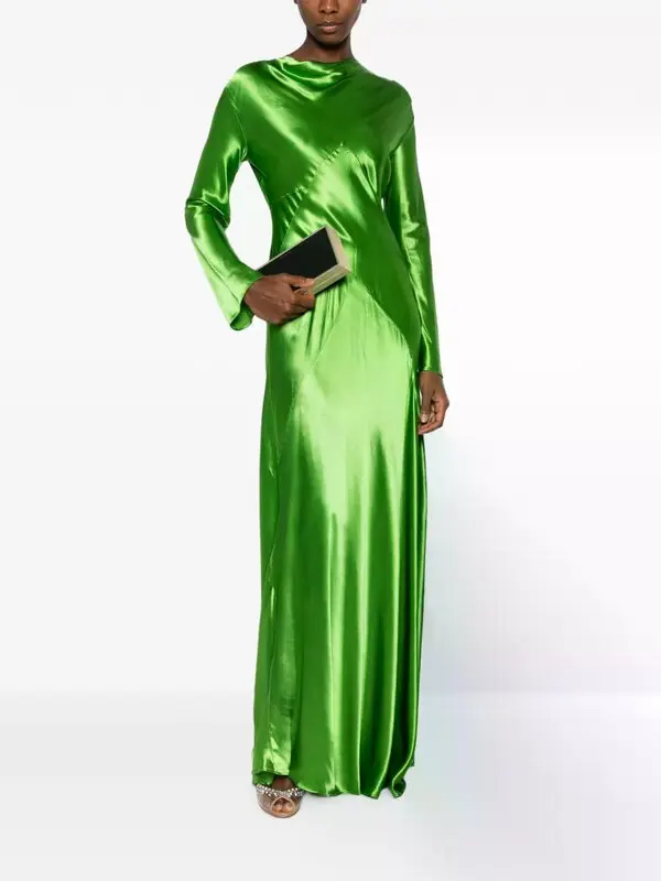 Erika Cavallini Open-back Draped Long Dress