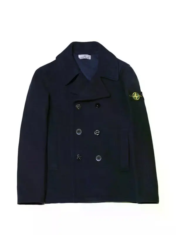 Stone Island Double-breasted Pea Coat