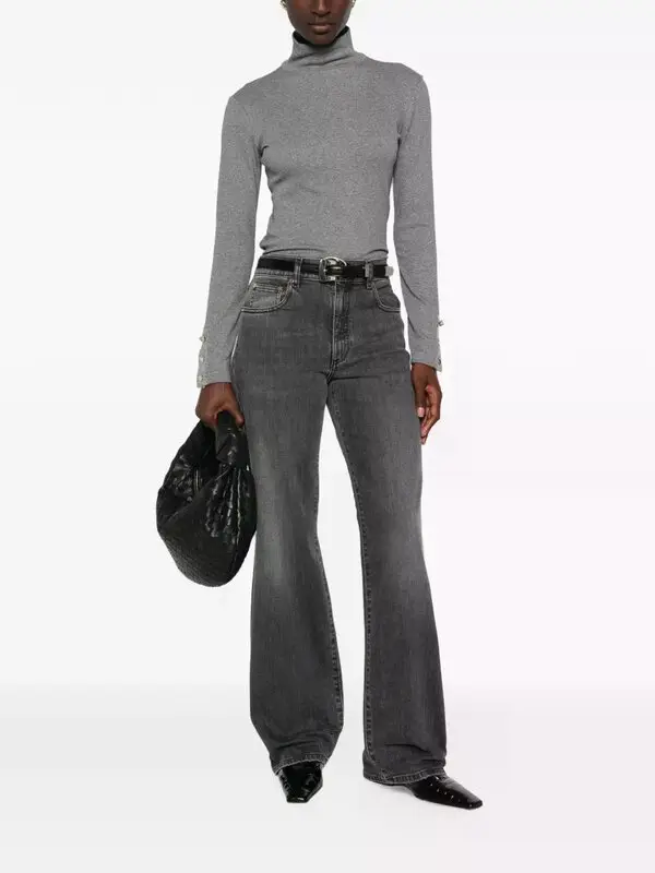 Fabiana Filippi Button-cuff Roll-neck T-shirt