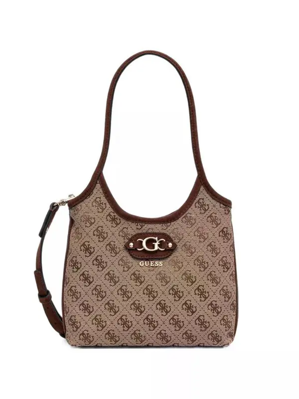 Guess Mini Samantha Monogram-print Logo-plaque Tote Bag