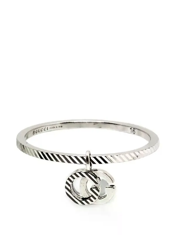 Gucci Gg Running Charm Ring - Silver