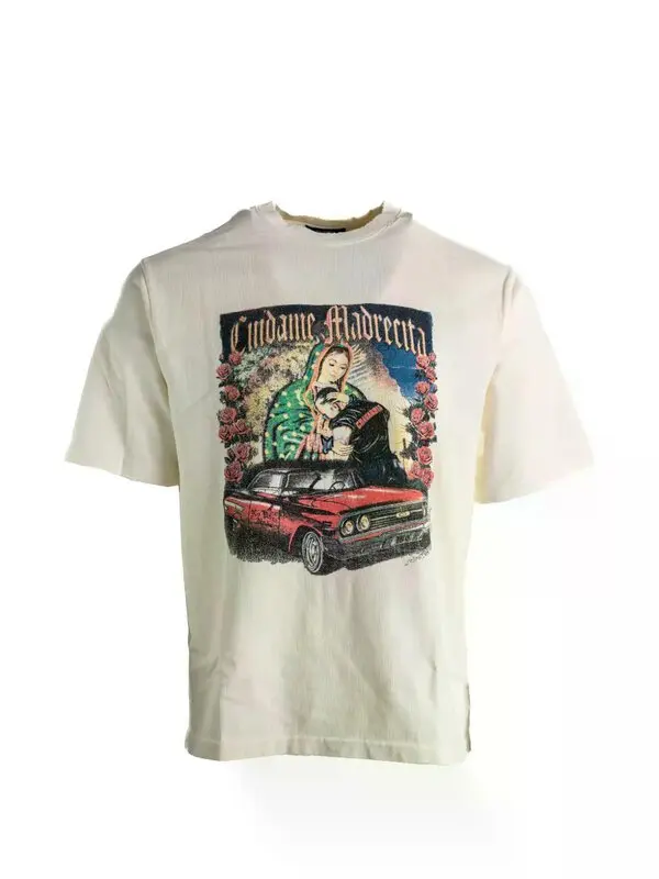WILLY CHAVARRIA Graphic-print Distressed T-shirt