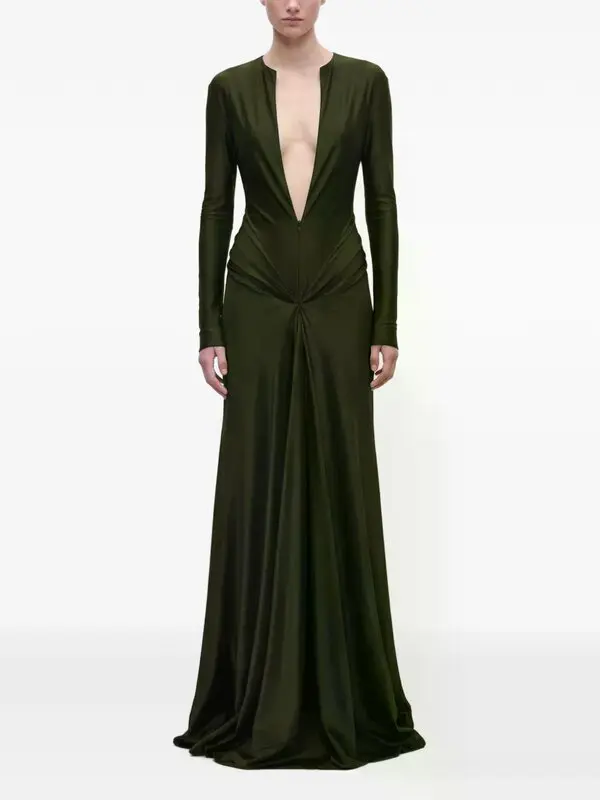 Victoria Beckham Aida Twisted Maxi Dress