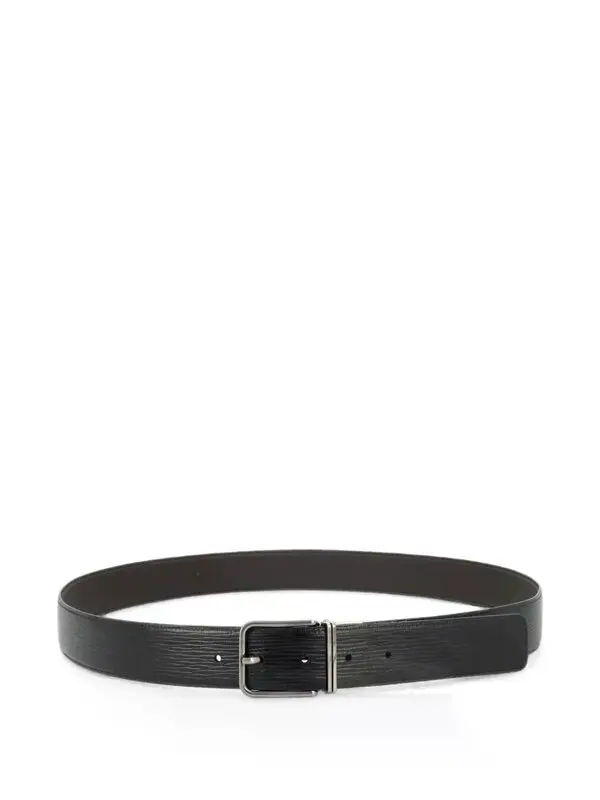 Zegna Textured Leather Belt