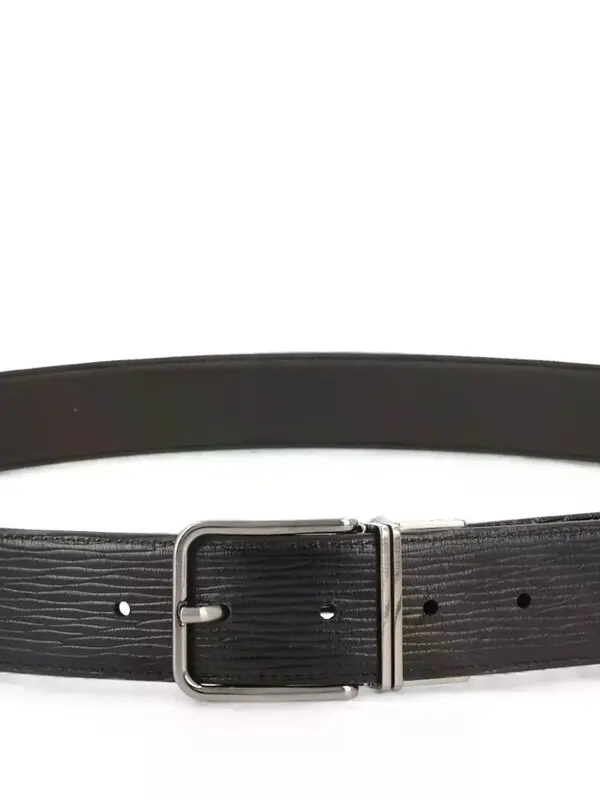 Zegna Textured Leather Belt