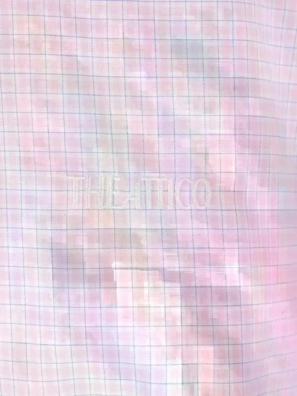 Attico Checked Draped Shirt