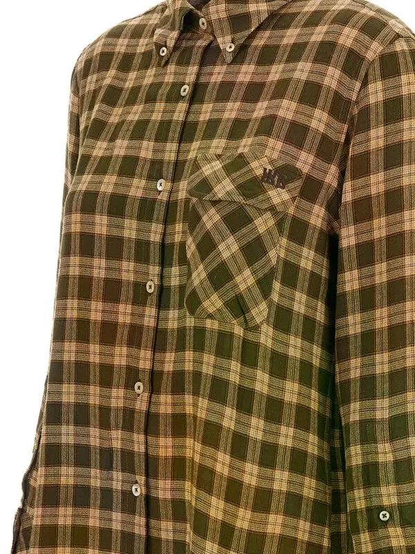 WALES BONNER Check-pattern Button-down Shirt
